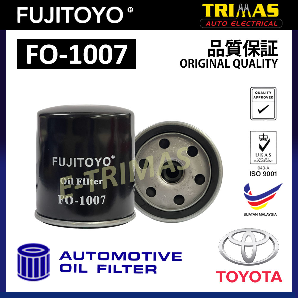 Buy E-trimas FUJITOYO Oil Filter Toyota Hilux Innova Fortuner Alphard ...