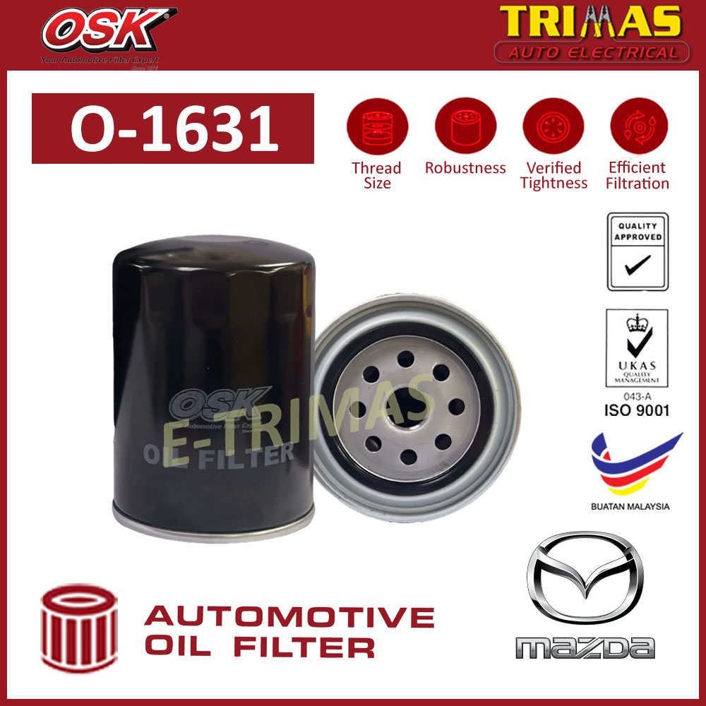 Buy E-trimas OSK Oil Filter Mazda Fighter 1998-2006 Penapis Minyak ...
