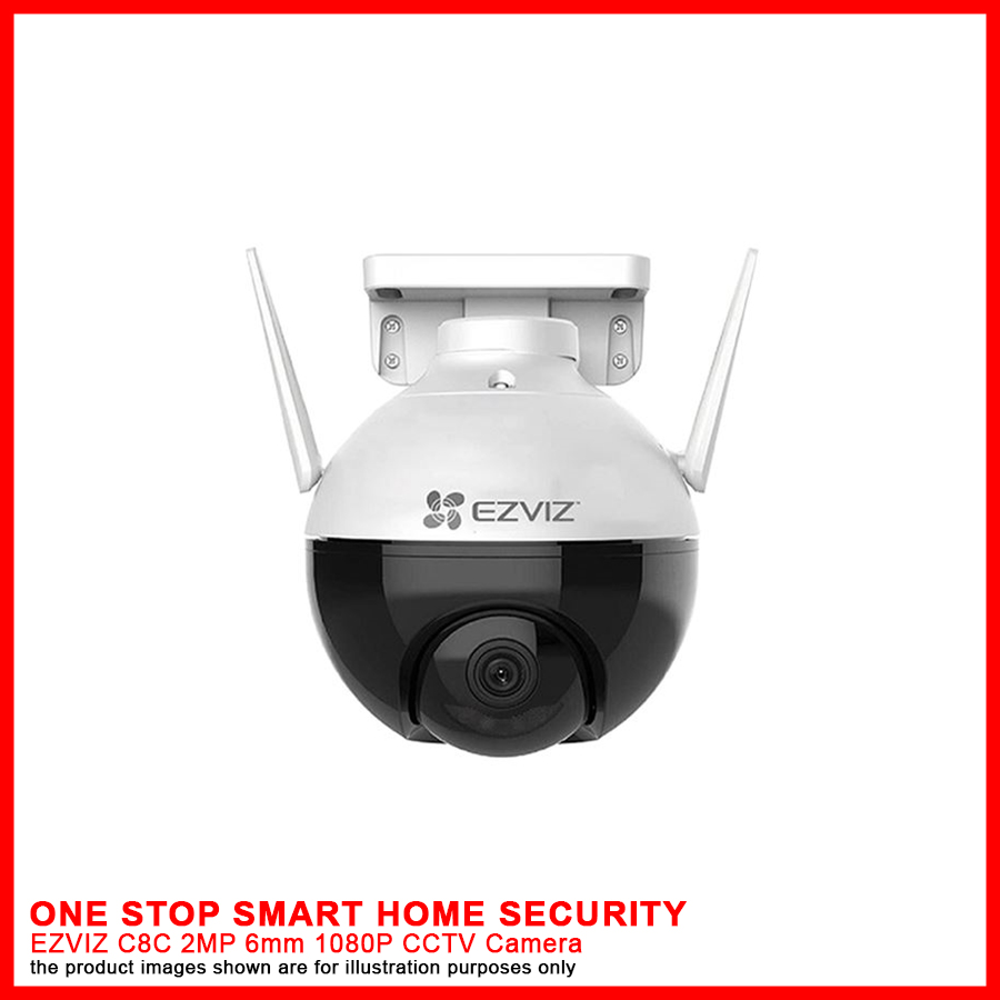 Buy Ipohonline EZVIZ C8C 2MP 6mm 1080P Outdoor WiFi Pan/Tilt Color ...