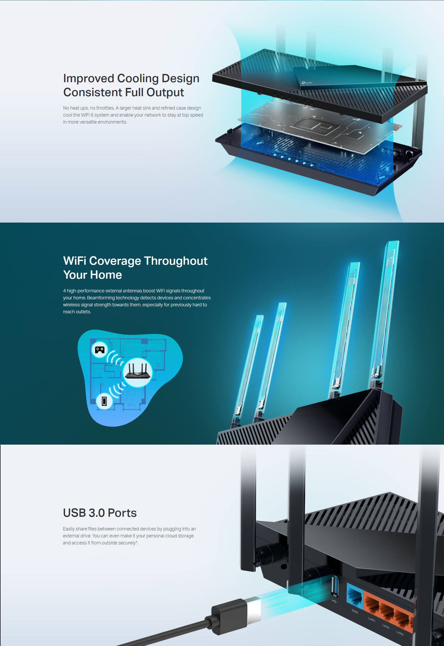 Buy Ipohonline TP-LINK ARCHER AX55 AX3000 DUAL-BAND GIGABIT WI-FI 6 Router | eRomman