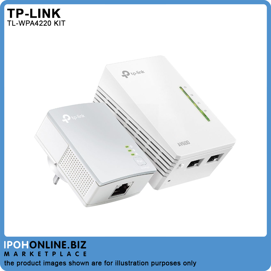 Buy Ipohonline TP-LINK TL-WPA4220 KIT 300Mbps AV600 Wi-Fi Powerline ...