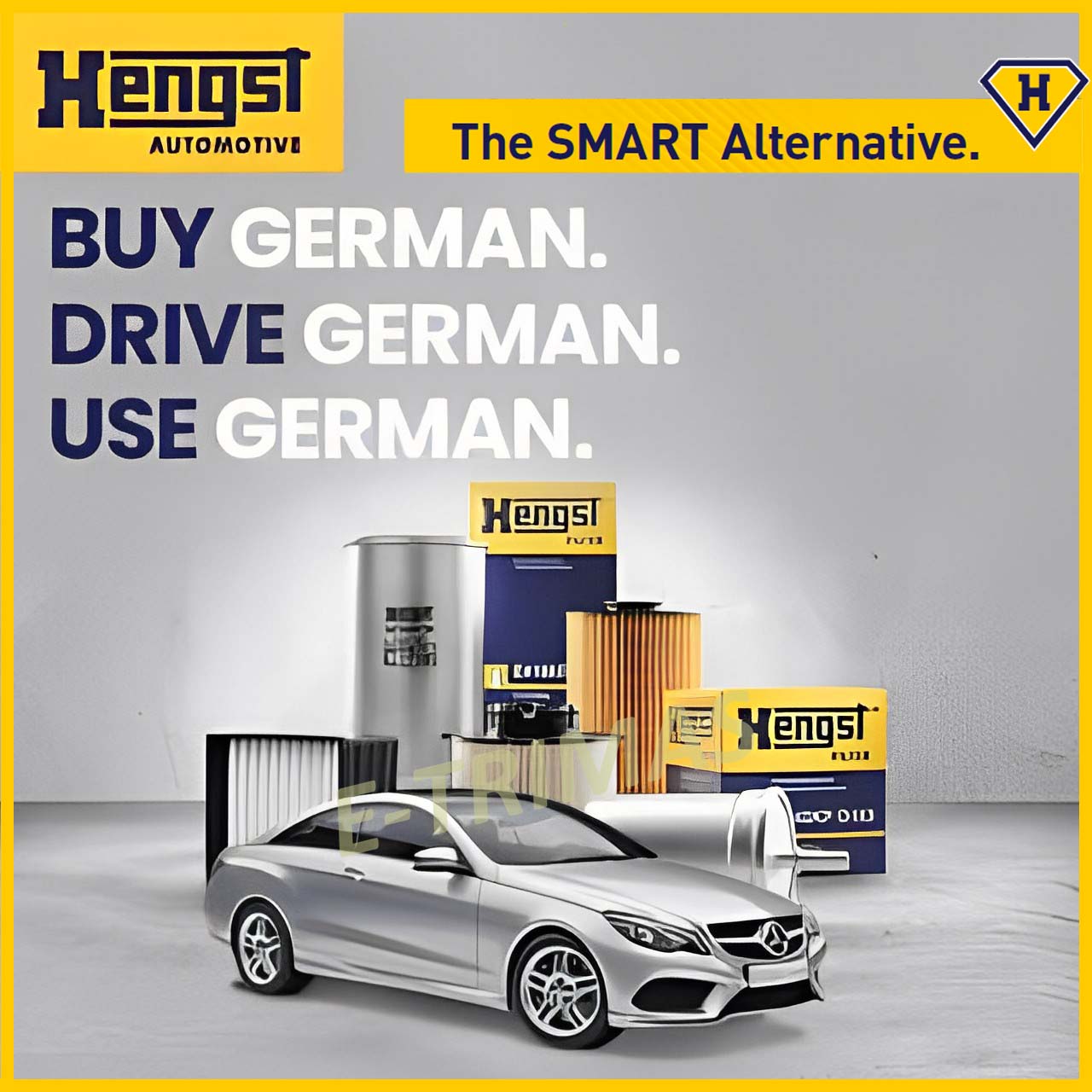 Buy E-trimas HENGST Oil Filter Mercedes-Benz M-Class W163 Engine M111 ...
