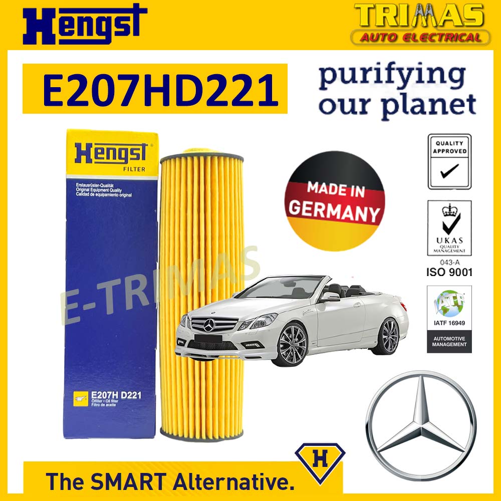 Buy E-trimas HENGST Oil Filter Mercedes-Benz E-Class A207 C207 Engine ...