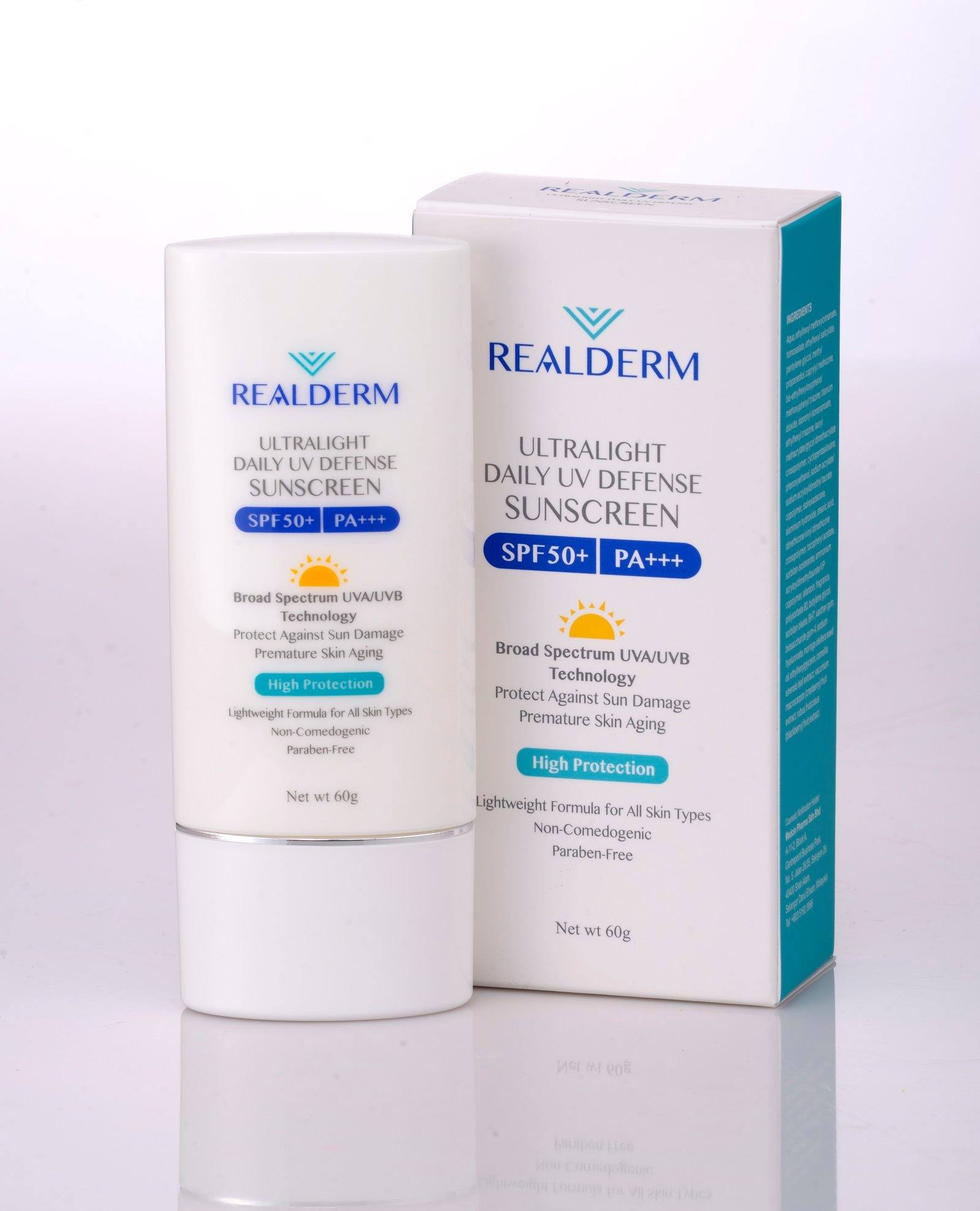 Buy Ultralight Sunscreen RealDerm SPF50+/PA+++ (60G) | eRomman
