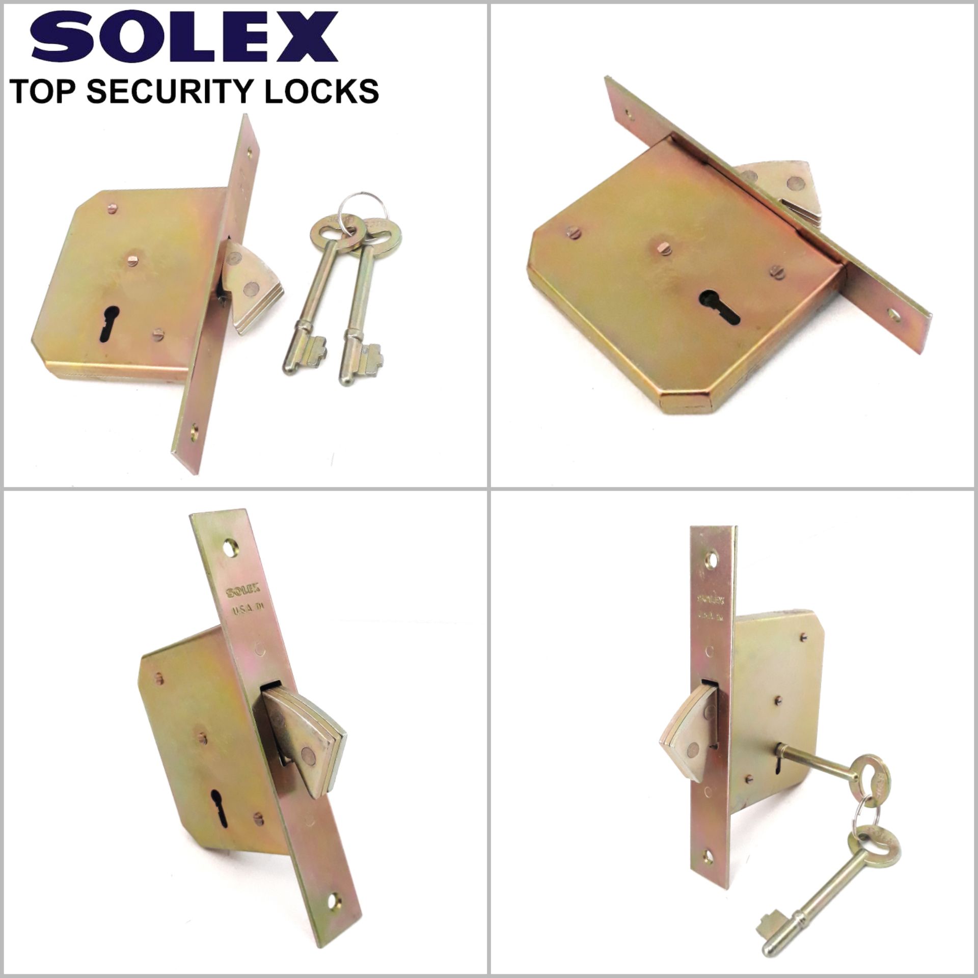 Buy Metrostarhardware SOLEX MORTISE STEEL HOOK LOCK FOR STEEL GRILL ...