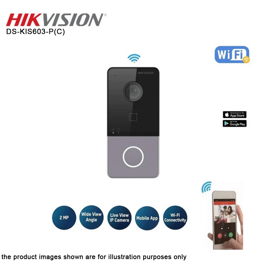 Buy Ipohonline Hikvision DS-KIS603-P(C) Video Intercom Kits IP Kits ...