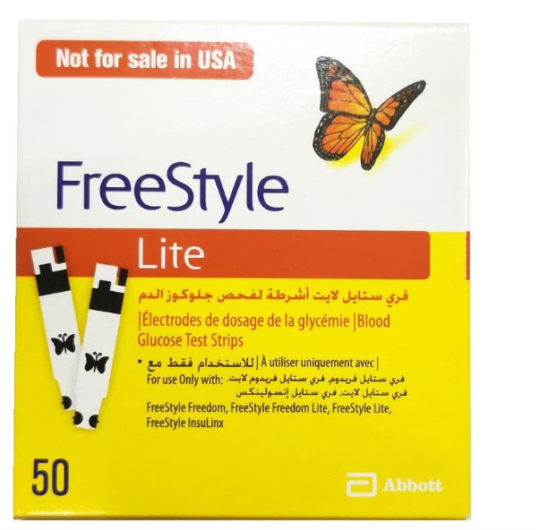 Buy FreeStyle Lite Test Strips 50s( Exp 01/2024) online | eRomman