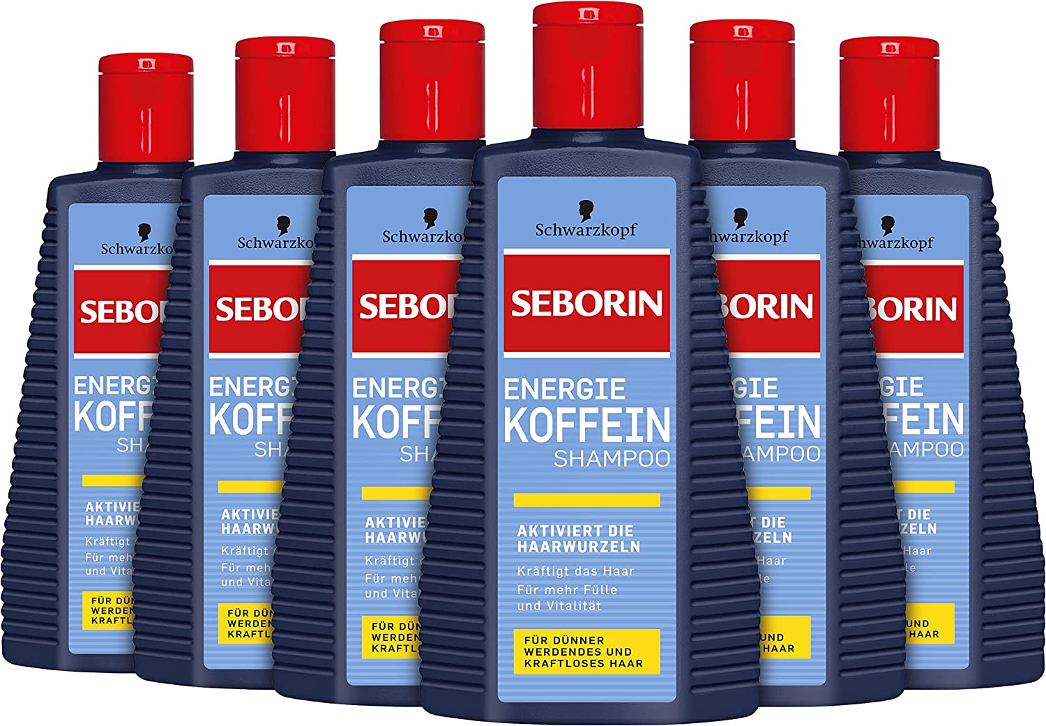 Buy Schwarzkopf Seborin Energy Caffeine Shampoo (6 x 250 ml), Shampoo ...