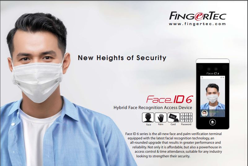 Buy Ipohonline FINGeRTEC Face ID 6 Face Recognition with Mask On Time Attendance System online ...