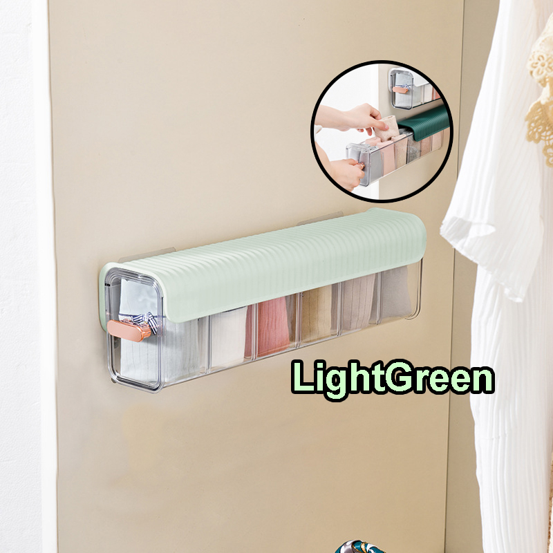 Buy Gdeal GTE 3in1 Wall Mounted Socks Storage Box Dustproof Pull Out ...