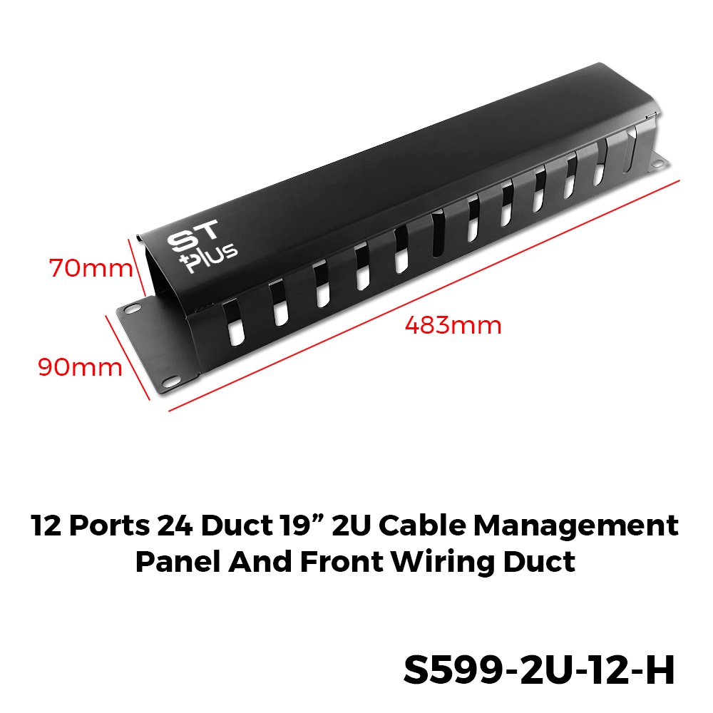 Buy Switch2com 12 24 25 Ports 24 48 50 Duct 19" 1U 2U Cable Management ...