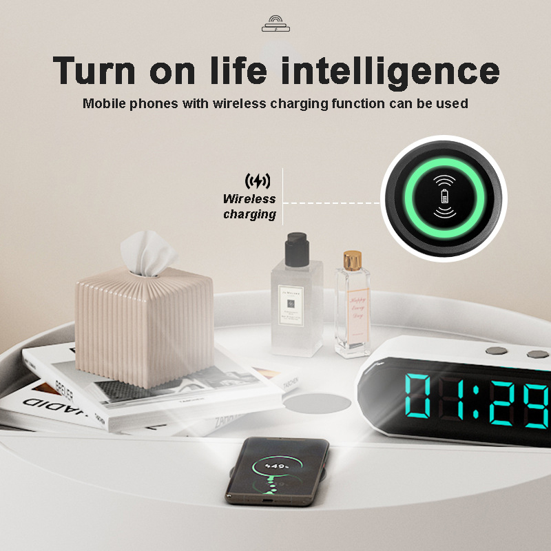 Buy Gdeal GTE Simple Bedside Table Smart Wireless Charging Bedside ...