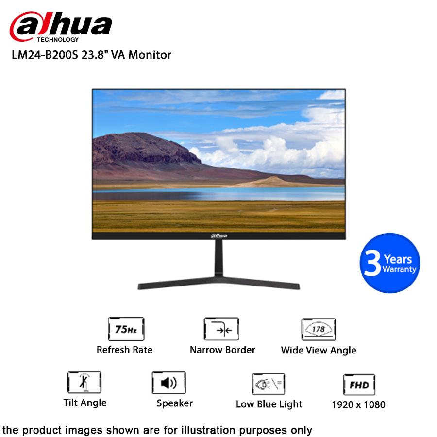 Buy Ipohonline Dahua LM24-B200S 23.8" FHD VA 75Hz 5ms Built-in Speaker VGA HDMI Monitor | eRomman