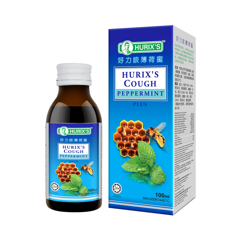 Buy Cough Syrup Peppermint Plus by Hurix's 60ml | eRomman