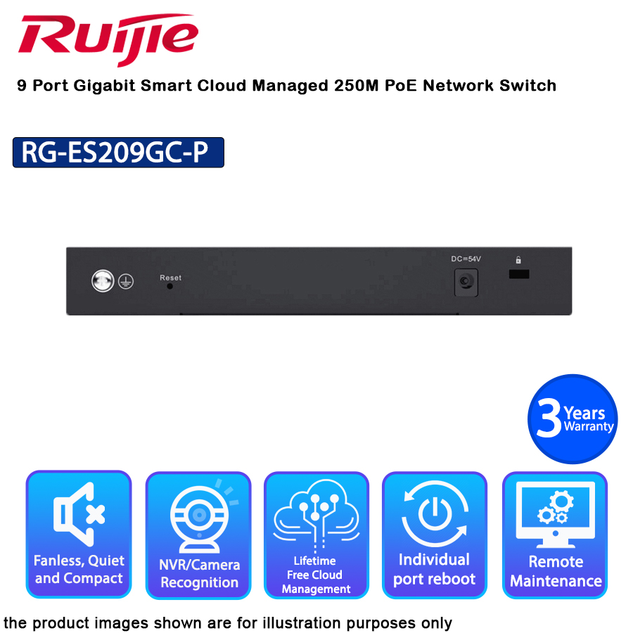 Buy Ipohonline Ruijie Reyee RG-ES209GC-P 9 Port Gigabit Smart Cloud ...