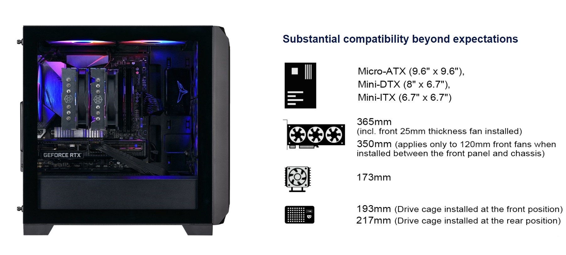 Buy FARA 312Z High Airflow Micro ATX ARGB Gaming Chassis | eRomman