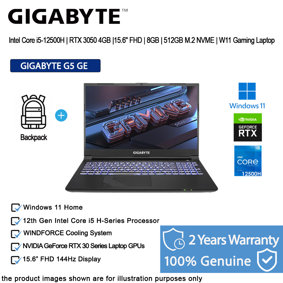 Buy Ipohonline GIGABYTE G5 GE-51MY263SH 15.6" FHD 144Hz Gaming Laptop ...