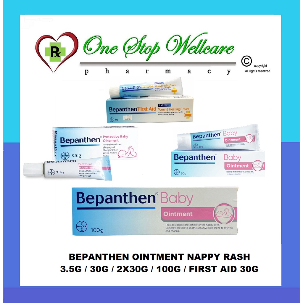 Buy Bepanthen Cream Ointment Nappy Rash 30g / 2x30g | eRomman