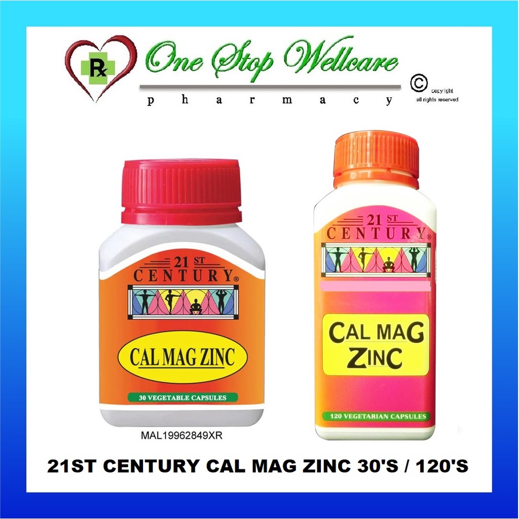 Buy Cal Mag Zinc by 21ST Century 30'S / 120'S | eRomman