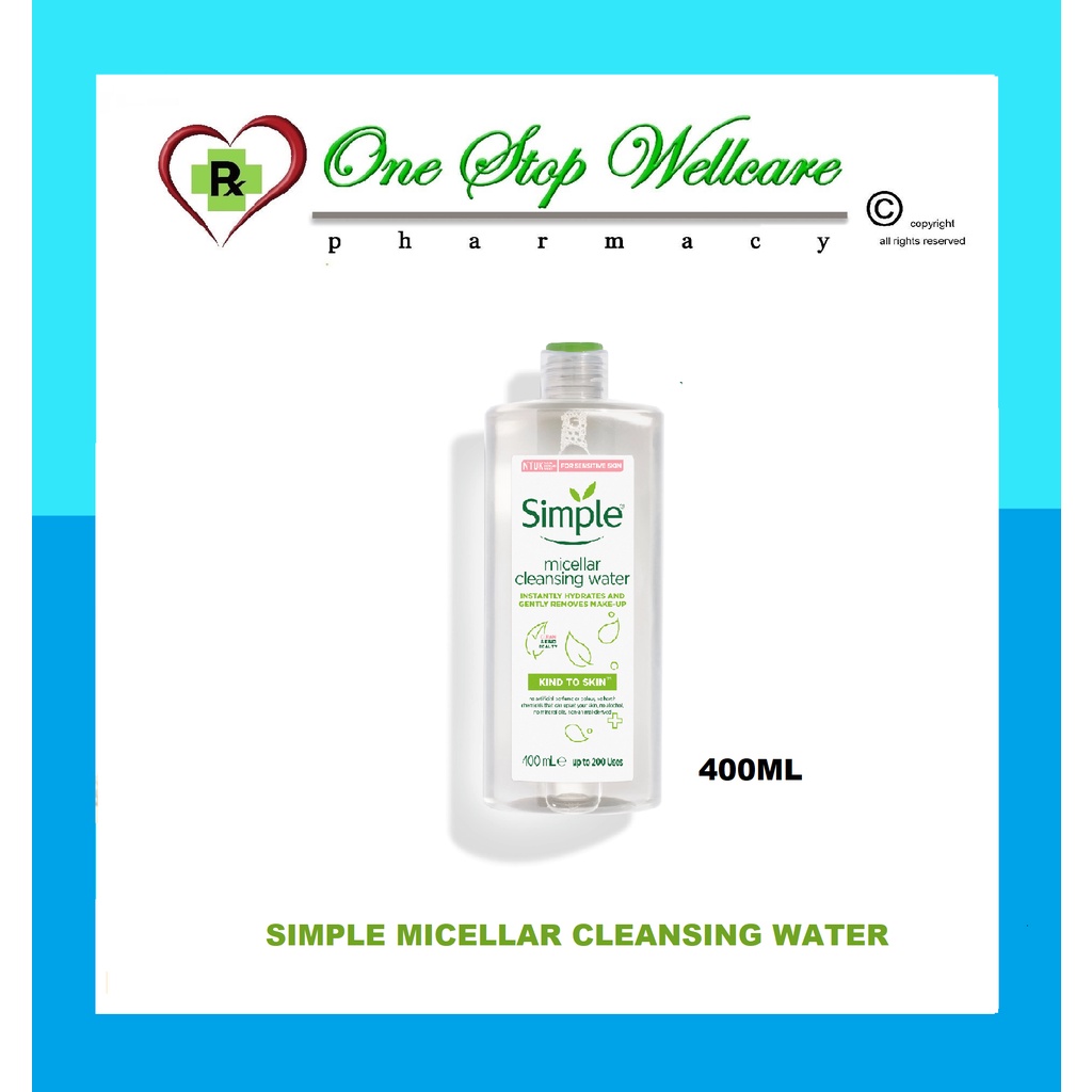 Buy Micellar Cleansing Water by Simple 200ml / 400ml | eRomman