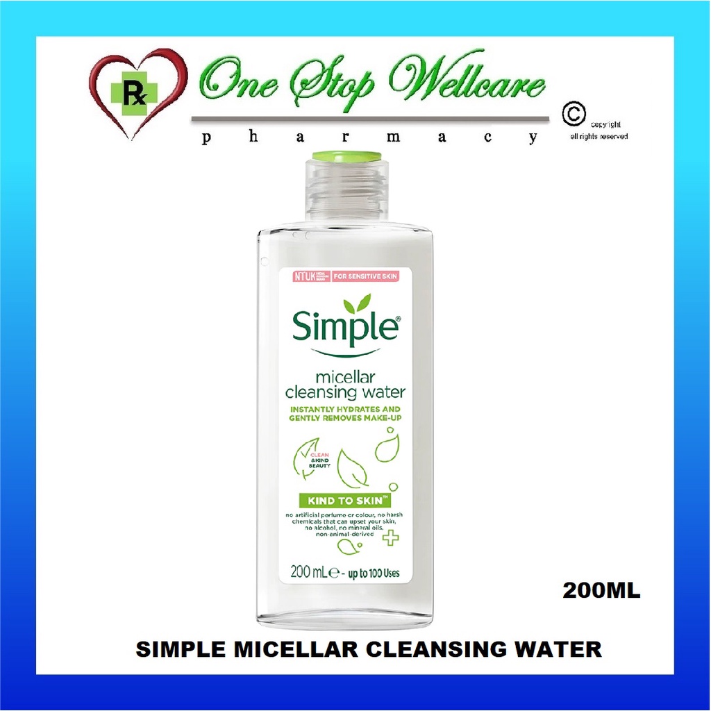 Buy Micellar Cleansing Water by Simple 200ml / 400ml | eRomman
