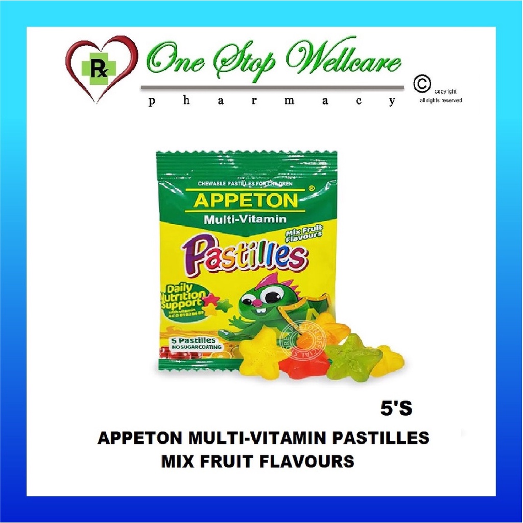 Buy Multi-Vitamin Pastilles Mix Fruit Flavours 5's | eRomman