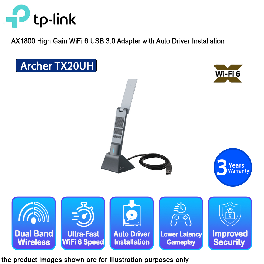 Buy Ipohonline TP-Link Archer TX20UH AX1800 High Gain WiFi 6 USB 3.0 ...
