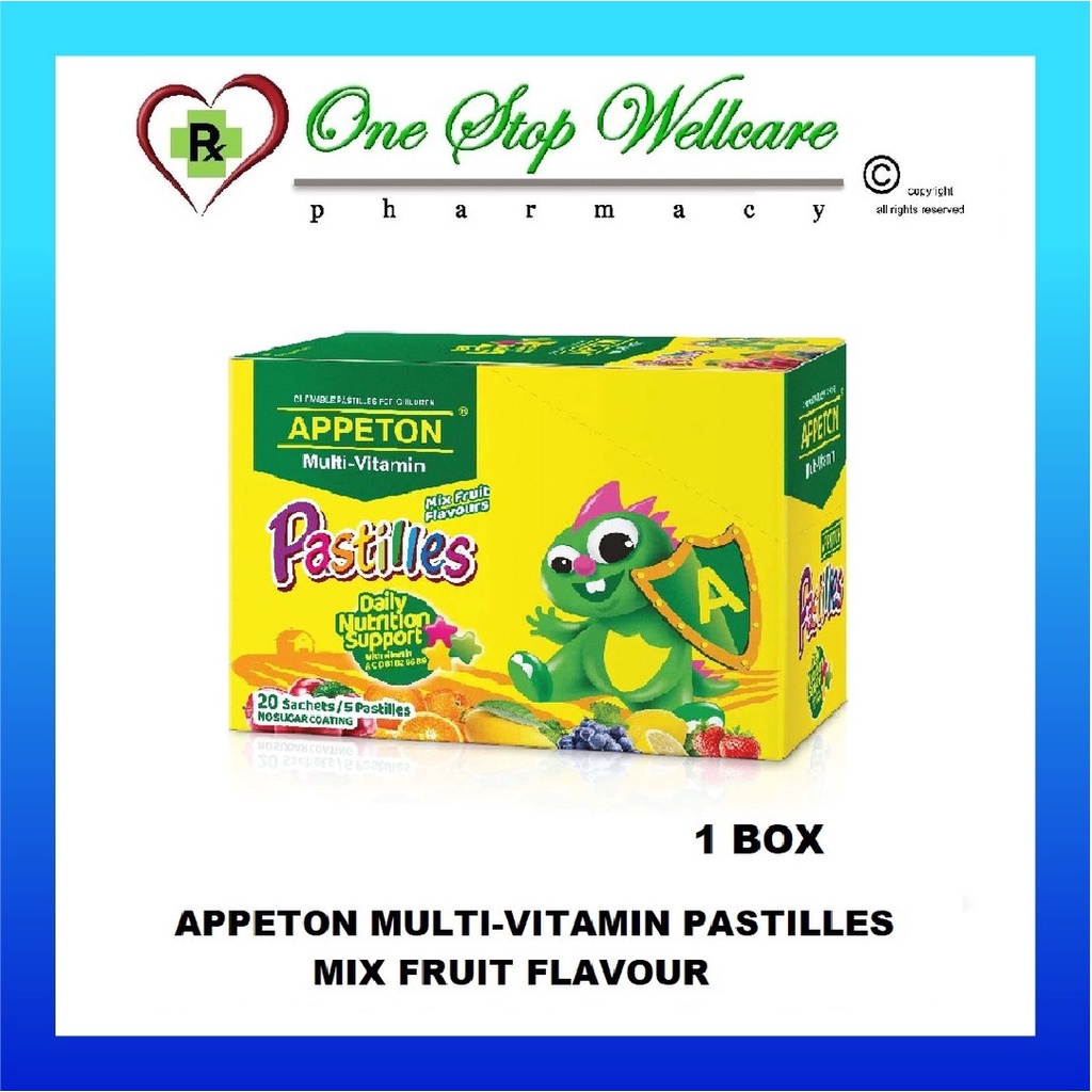 Buy Multi-Vitamin Pastilles Mix Fruit Flavours 1 Box | eRomman