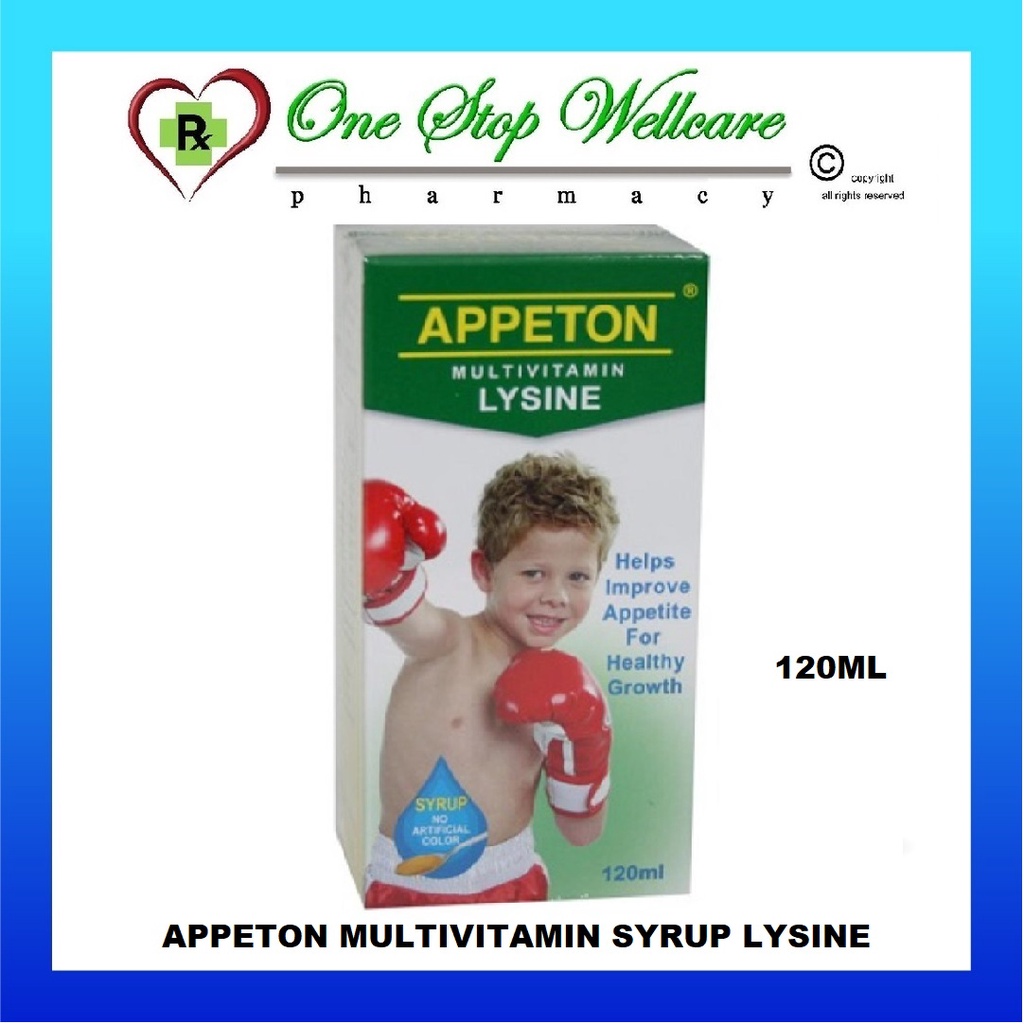 Buy Multivitamin Syrup Lysine Appeton (Exp:04/2025) | eRomman