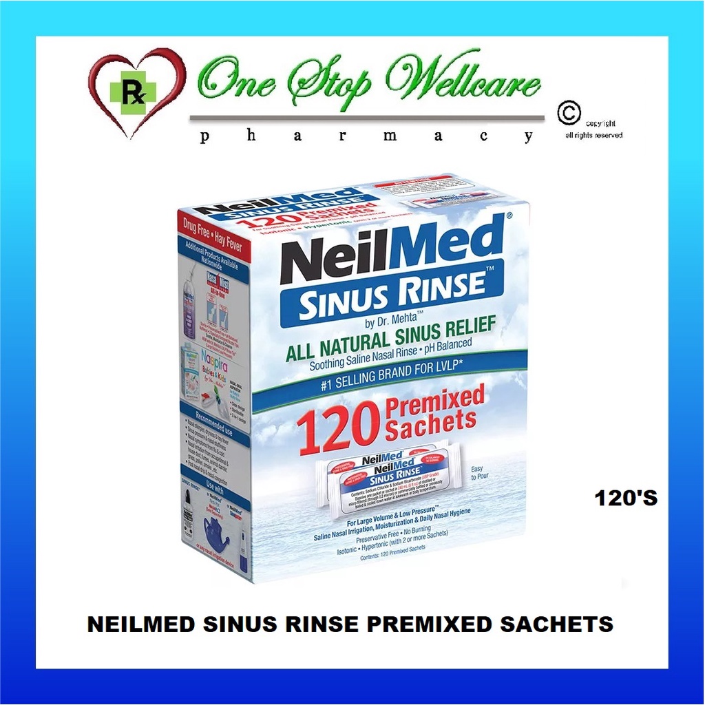 Buy Sinus Rinse Premixed Sachets 120'S (EXP:07/2026) | eRomman