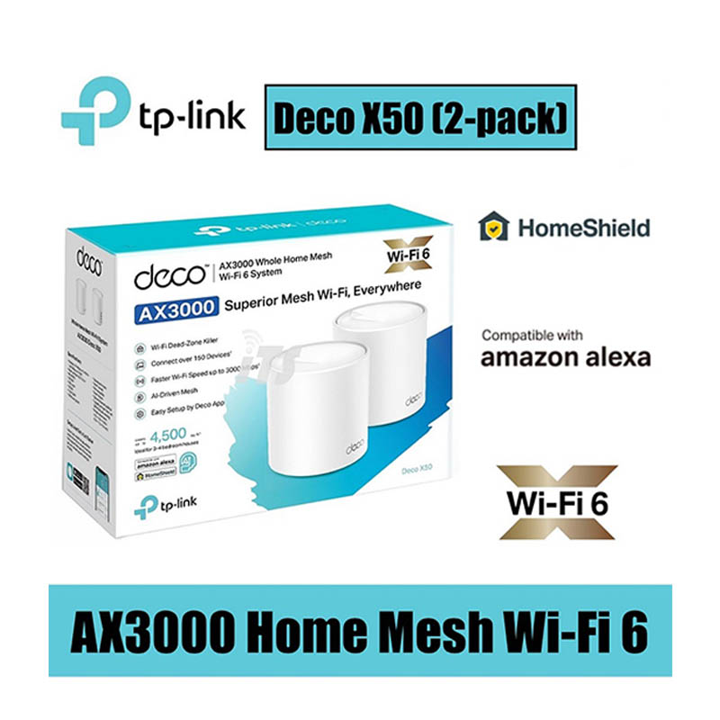 Buy Deco X50 AX3000 Whole Home Mesh Wi-Fi 6 System | eRomman