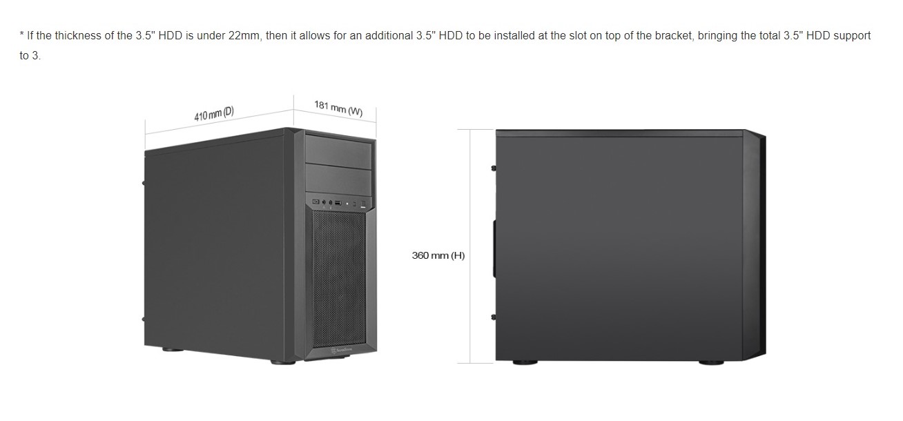 Buy FARA 313 Compact Micro ATX Chassis by Silverstone | eRomman