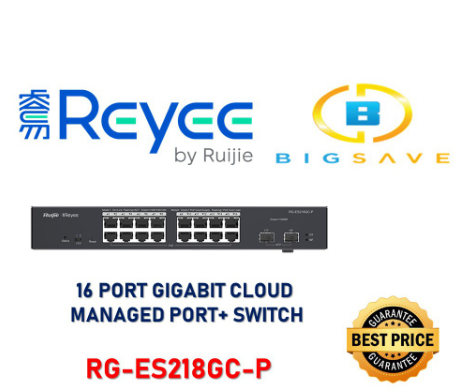 Buy RG-ES218GC-P Gigabit Cloud Managed Poe+ Switch | eRomman