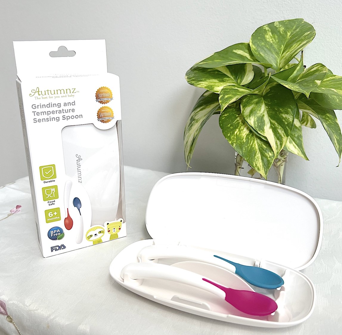 Buy Mumandbabylove Autumnz Grinding and Temperature Sensing Spoon (with ...