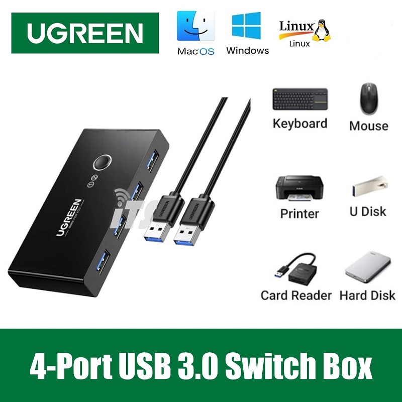 Electronics :: Desktops Computers & Laptops :: Computer Accessories :: UGREEN 2 In 4 Out USB 3.0 ...