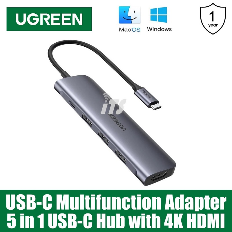 Buy USB-C Multifunction Adapter 5 in 1 USB-C Hub UGREEN | eRomman