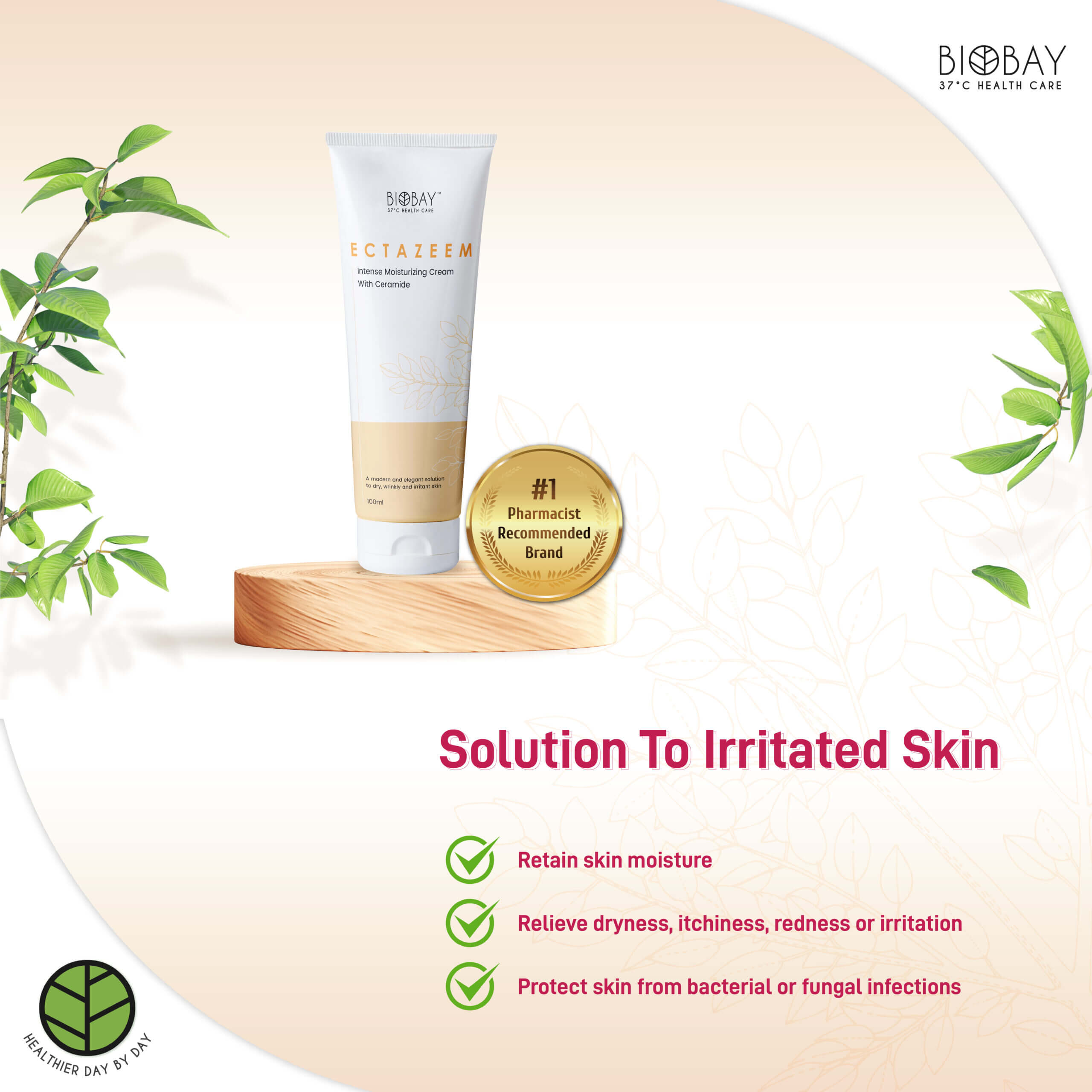 Buy Ectazeem Intense Moisturizing Cream Biobay (100ml) | eRomman