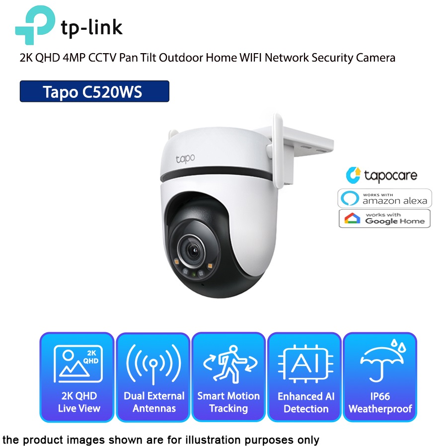 Electronics :: Cameras :: Security & Car Camera :: Tp-Link TAPO C520WS ...