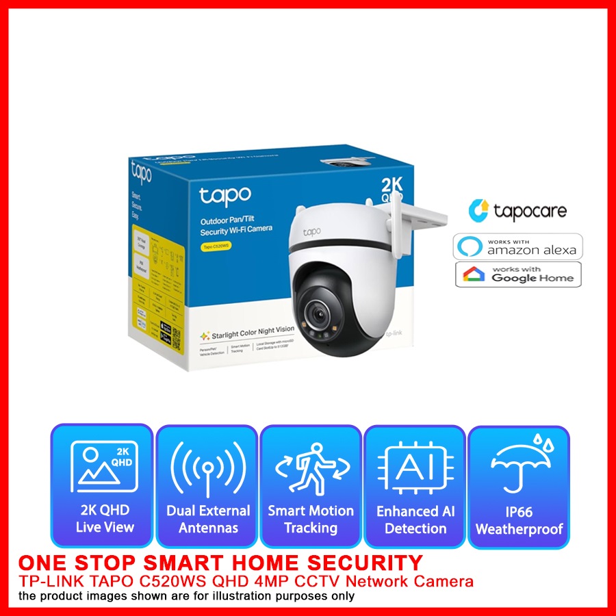 Electronics :: Cameras :: Security & Car Camera :: Tp-Link TAPO C520WS ...
