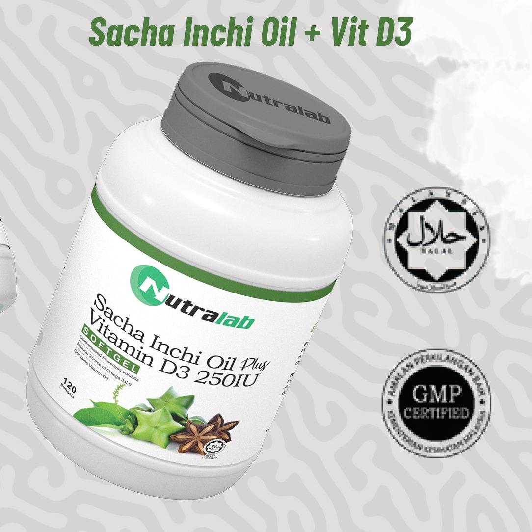 Buy Sacha Inchi + Vitamin D3 250IU Premium 30's | eRomman