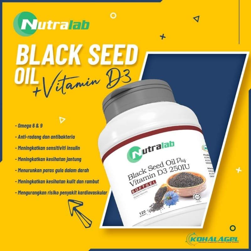 Buy Black Seed Oil+ Vitamin D3 250IU (120 Capsules) | eRomman