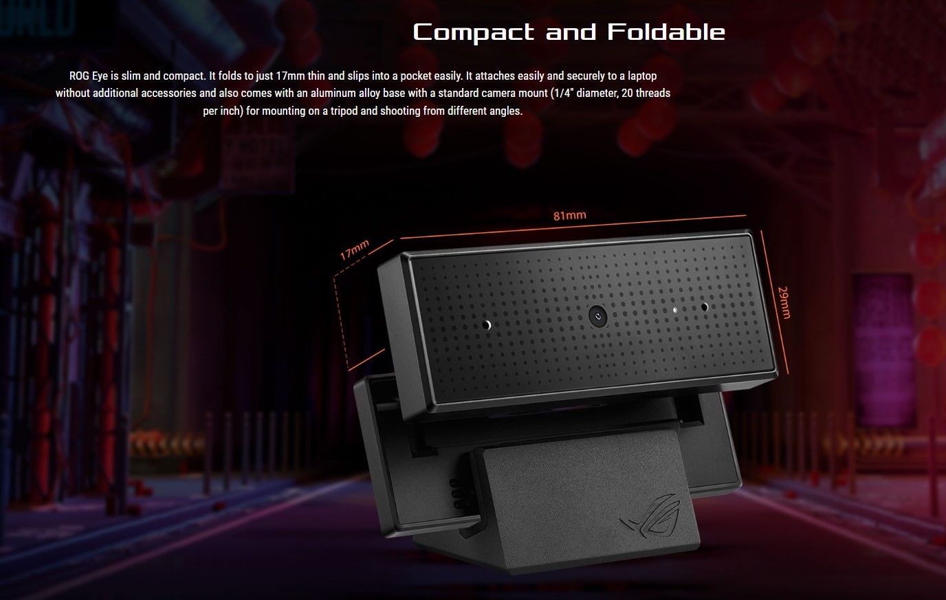 Buy ROG Eye S FHD USB Gaming Webcam (60fps) | eRomman