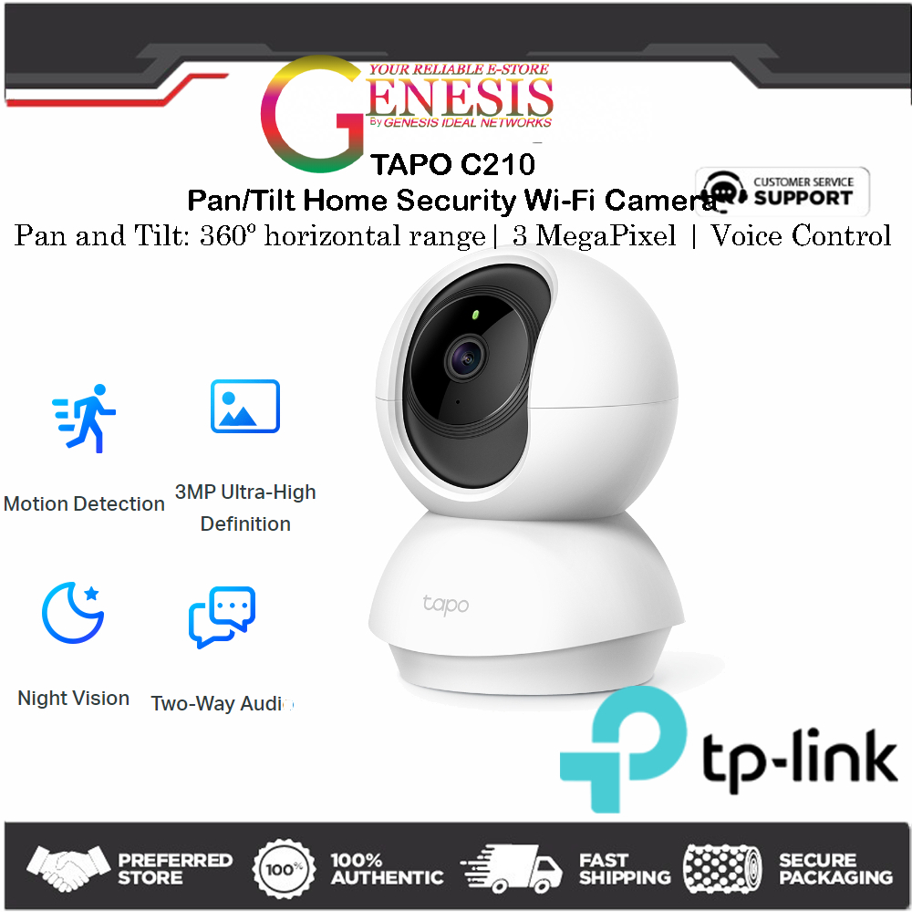 Electronics :: Cameras :: Security & Car Camera :: Tp-Link Tapo C210 2K 3MP Pan/Tilt Home ...