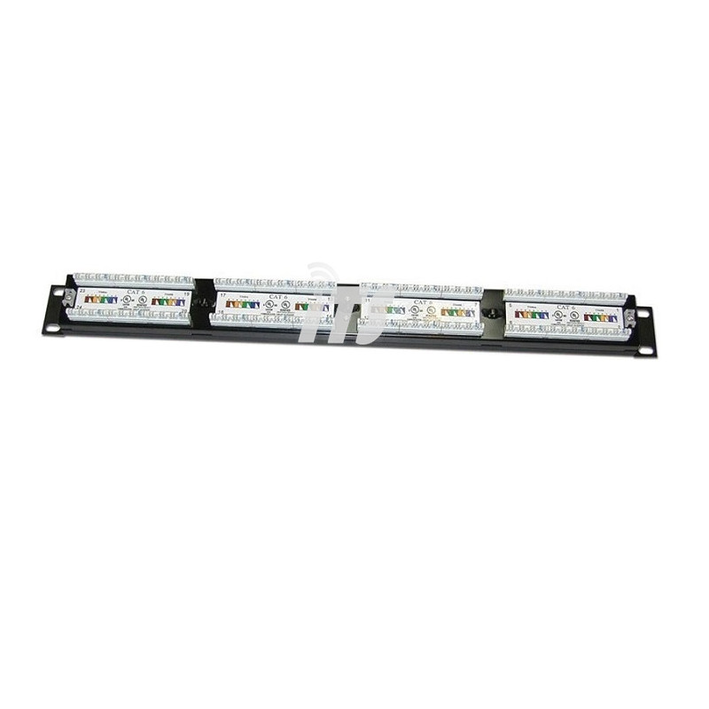 Buy 19" 1U Cat.6 24 Ports Patch Panel by Dintek | eRomman