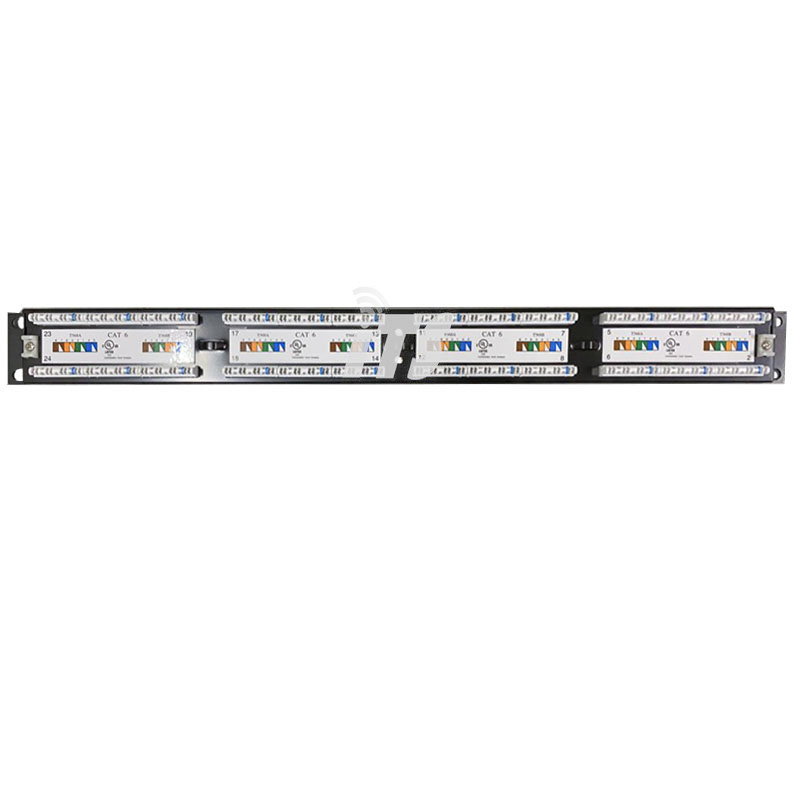Buy 19" 1U Cat.6 24 Ports Patch Panel by Dintek | eRomman