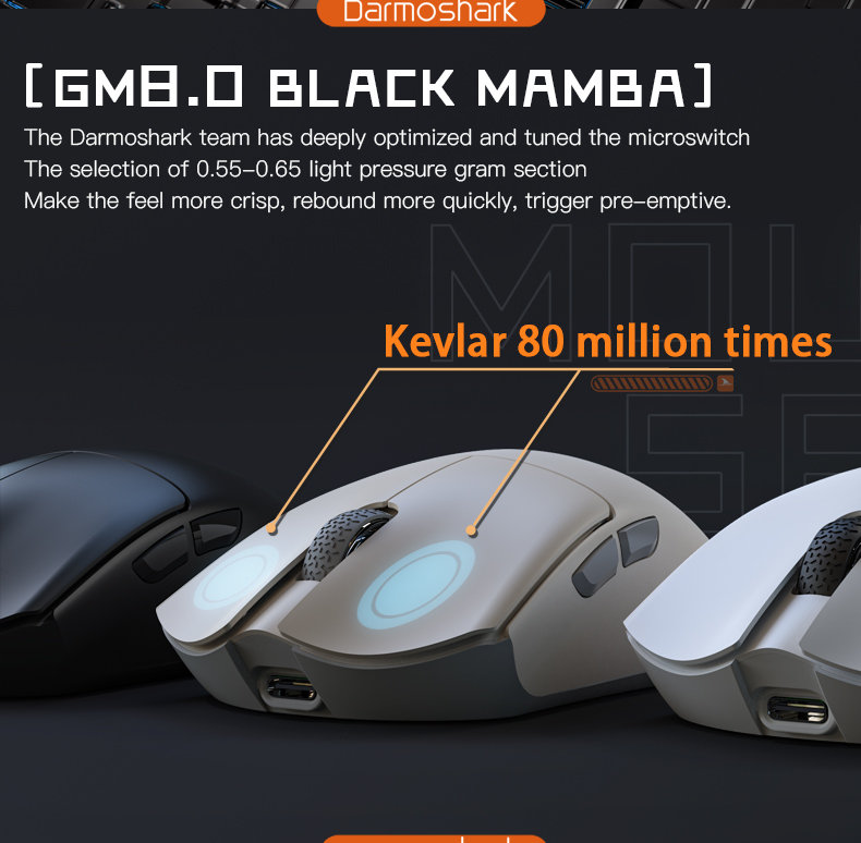 Buy Wireless Gaming Mouse Darmoshark M3 (White) | eRomman