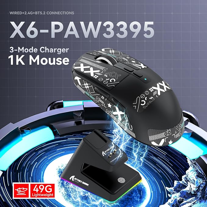 Electronics :: Desktops Computers & Laptops :: Computer Accessories :: Mouse :: ATTACK SHARK X6 ...
