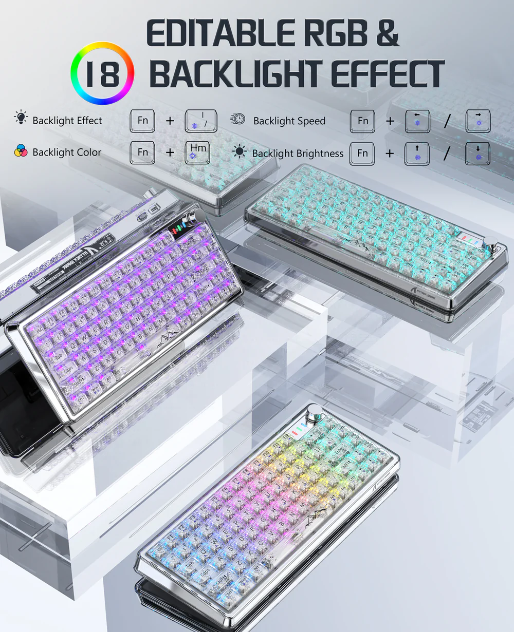 Buy Mechanical Wireless Gaming Keyboard Attack Shark | eRomman