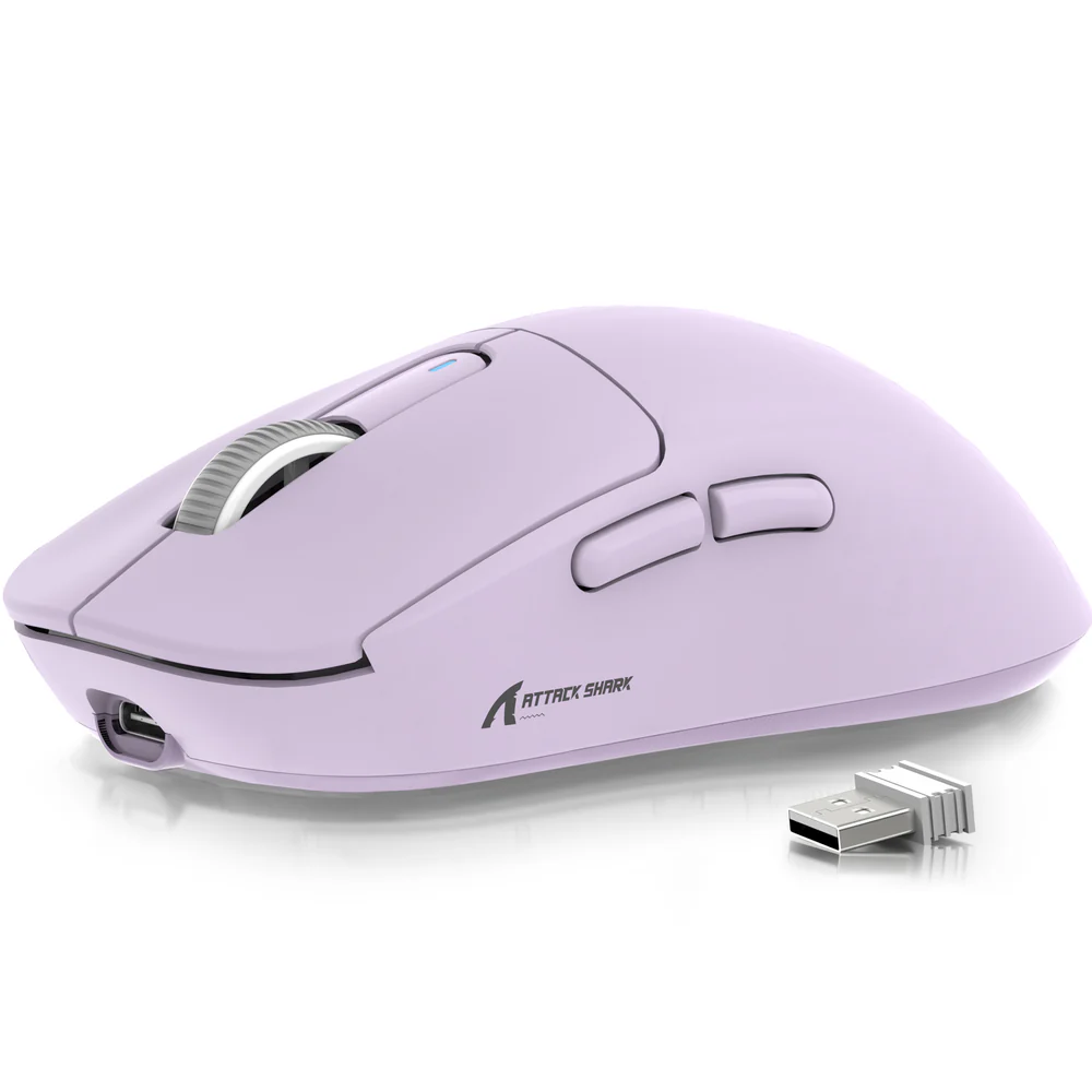 Buy Wireless Gaming Mouse by ATTACK SHARK X3 (Lavender) | eRomman