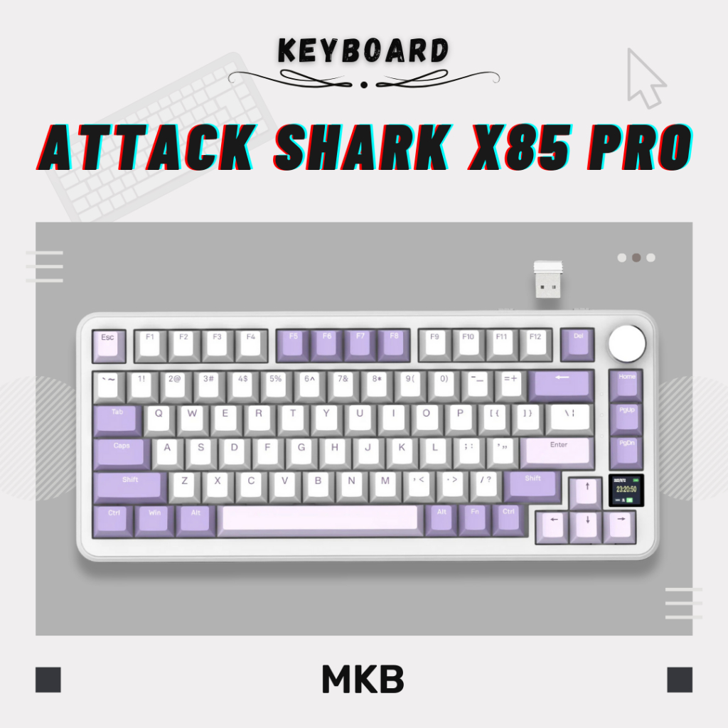 Buy 75% Wireless Full Build Keyboard RGB Attack Shark | eRomman